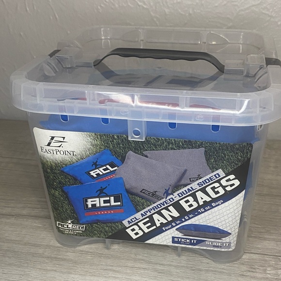EastPoint | Games | Eastpoint Acl Dual Sided Bean Bags 4 Count Blue New ...